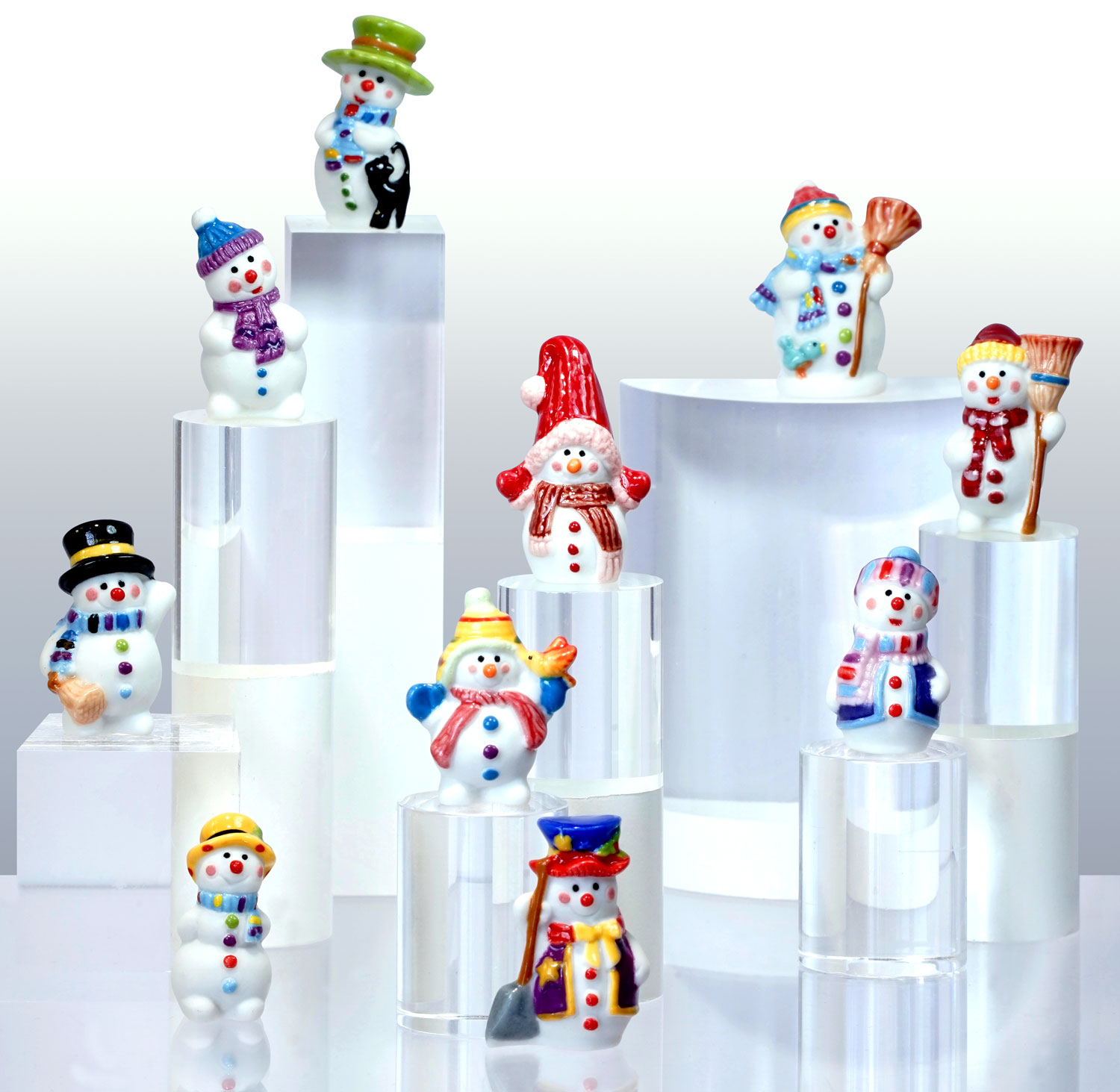 Collection 10 fèves Épiphanie 2021 - Bonhommes de neige - Prime Collection 10 fèves Épiphanie 2021 - Bonhommes de neige - Prime